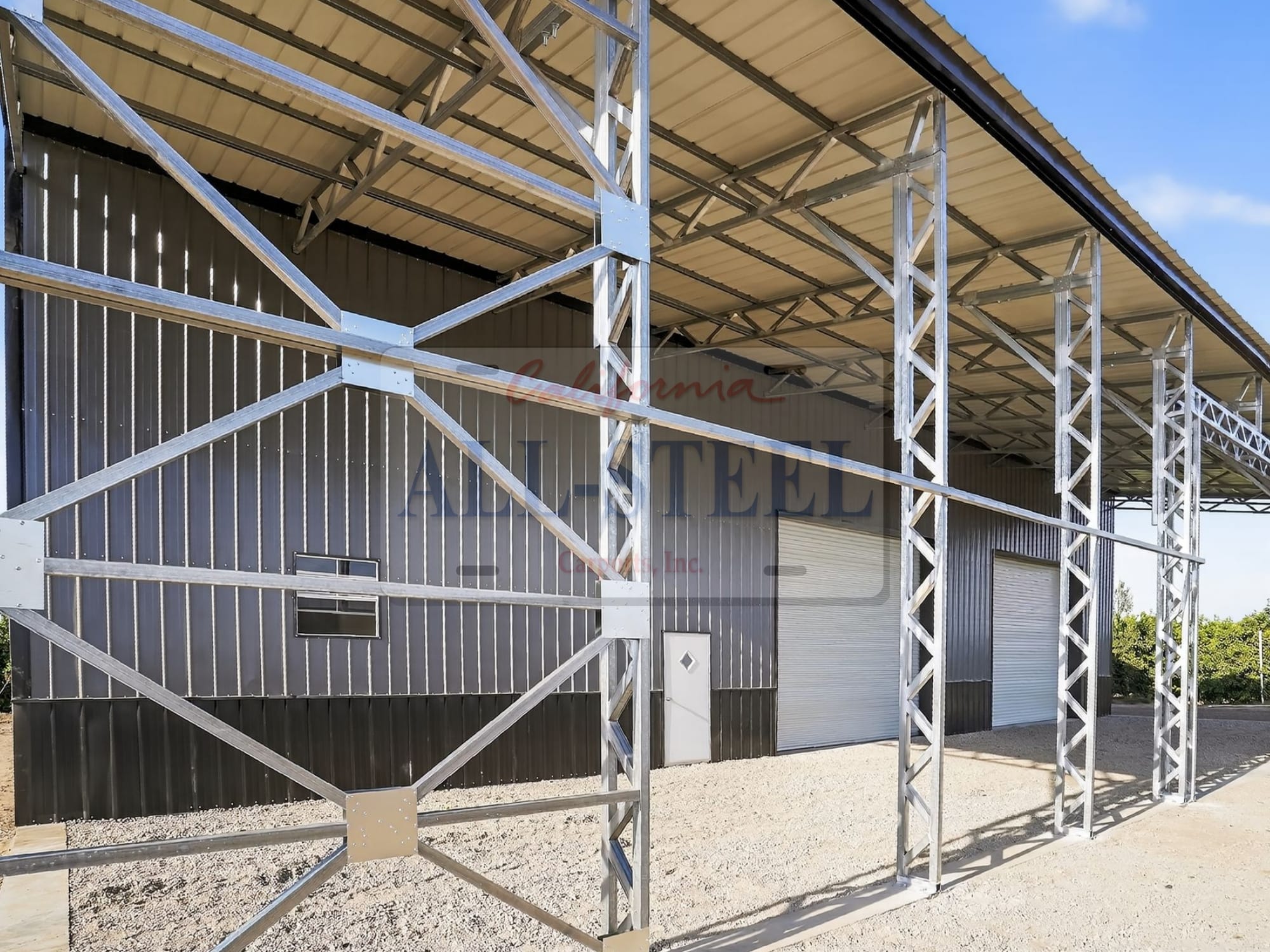 40'x80'x20' Commercial Building with Attached Lean-to (20'x80'x16 ...